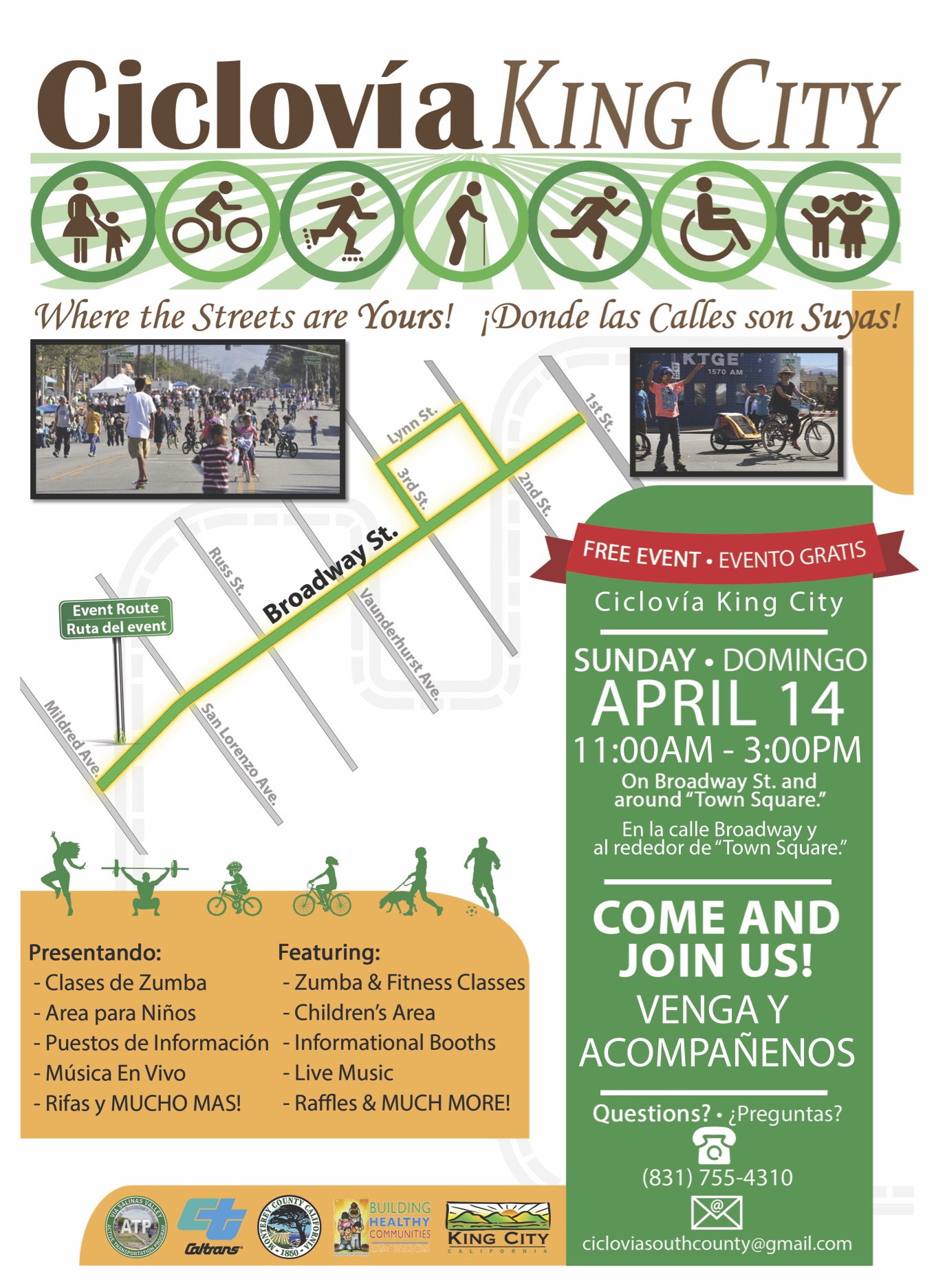 King City Ciclovía, a Monterey County Open Streets Event, a Monterey ...