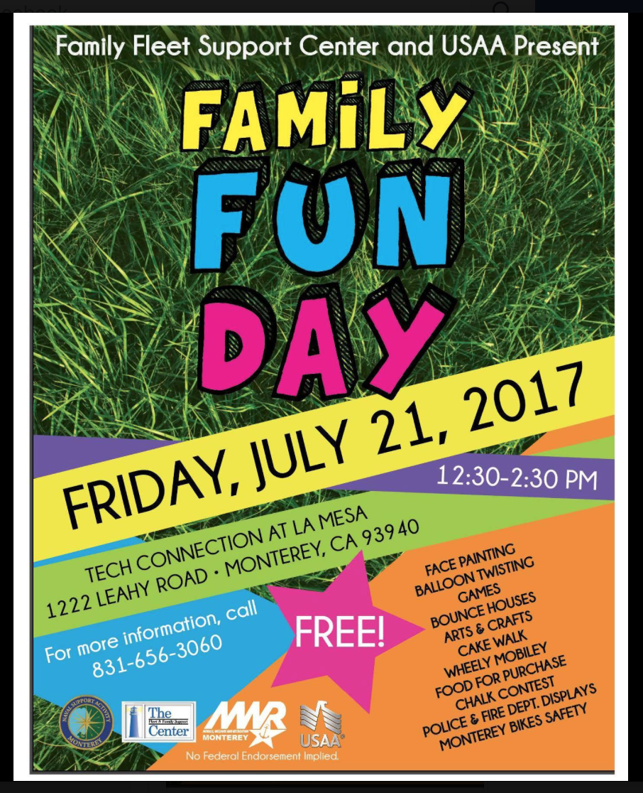 Fleet & Family Support: Family Fun Day, including bicycling information and support | Bicycling ...