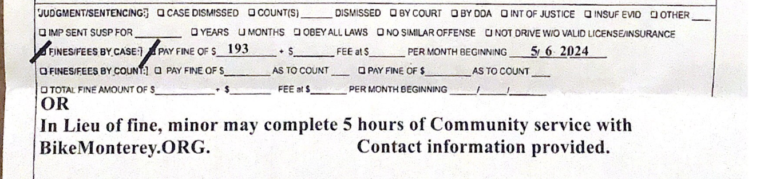Bike Buzz: Fines for bicycle-related California Vehicle Code (CVC ...